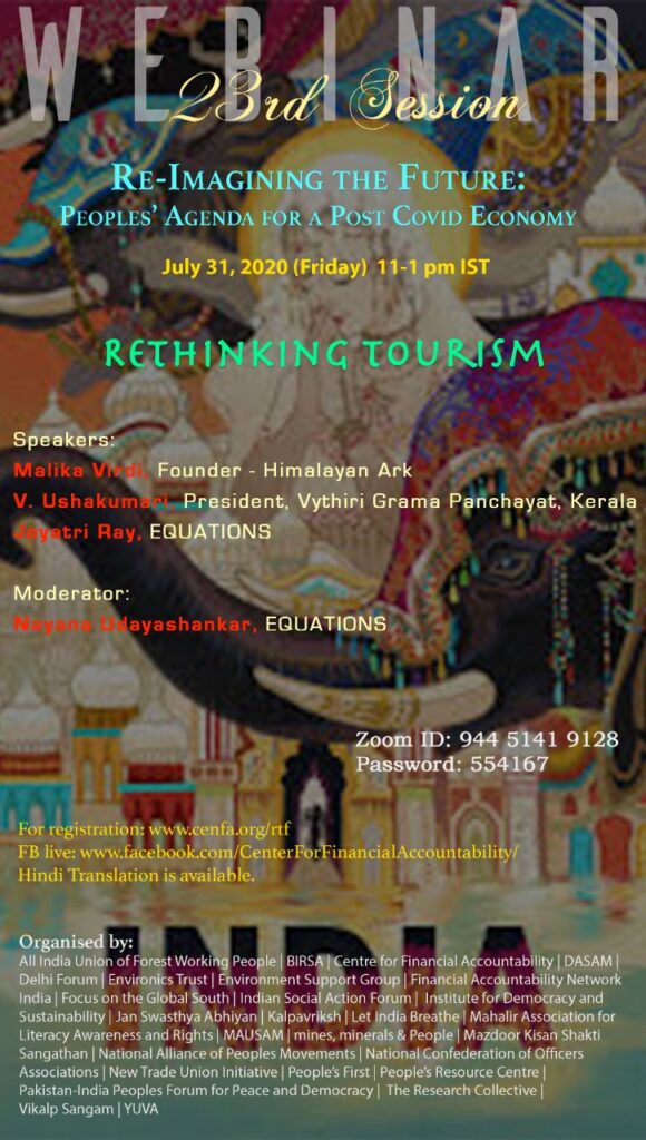 Webinar: Rethinking Tourism - Centre for Financial Accountability