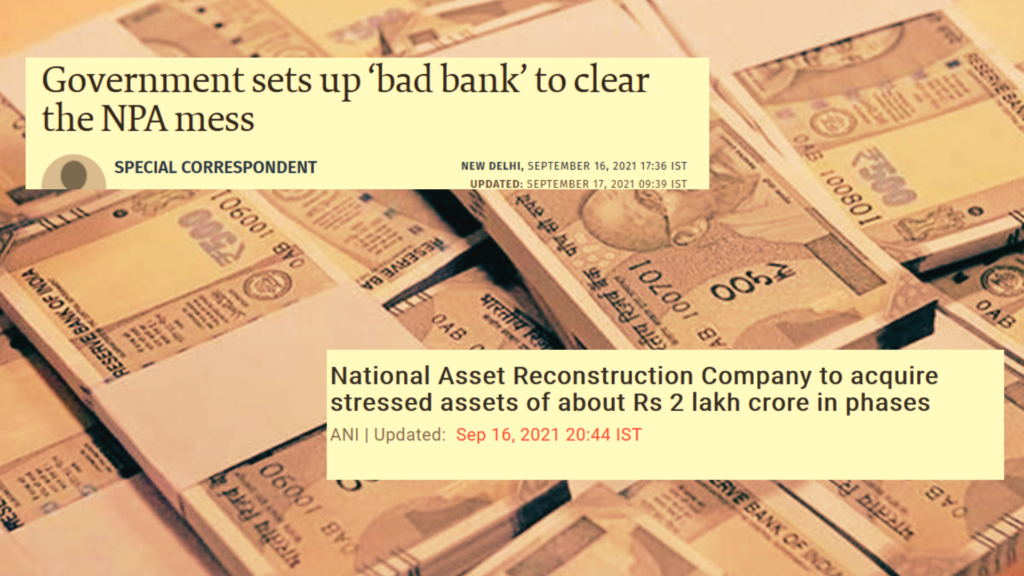 Are Bad Banks here to Save the Corporates? - Centre for Financial ...