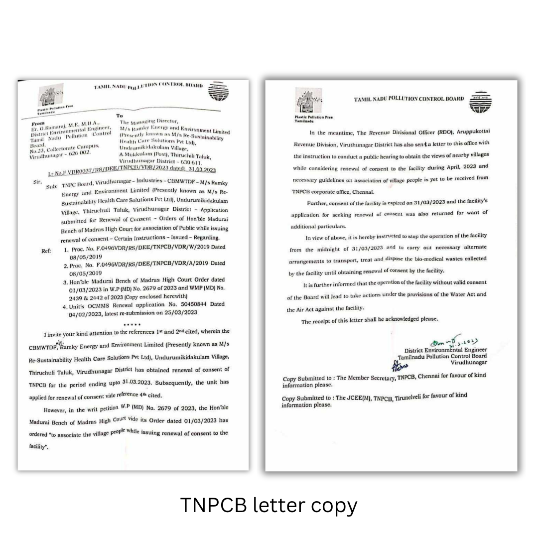 TNPCB refuses “consent to operate” for Ramky’s bio-medical waste ...