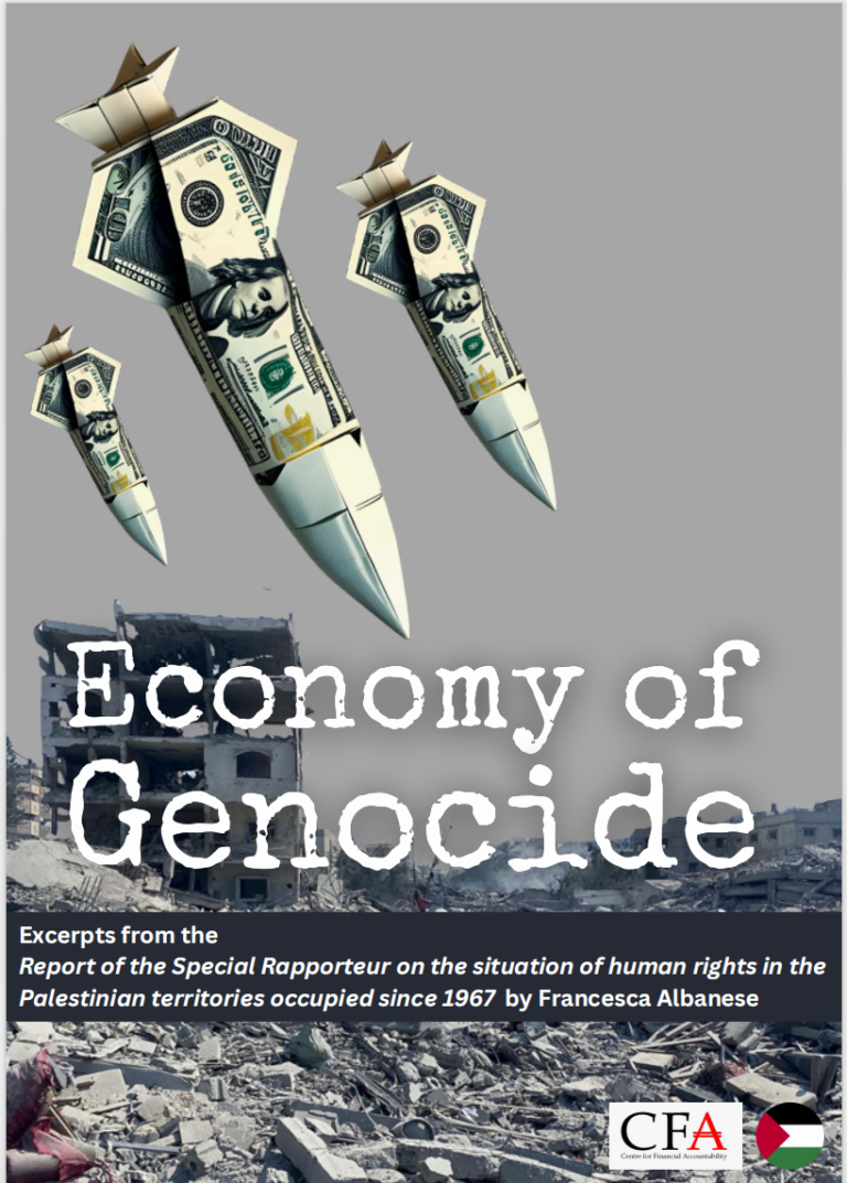 The Economy of Genocide - Centre for Financial Accountability